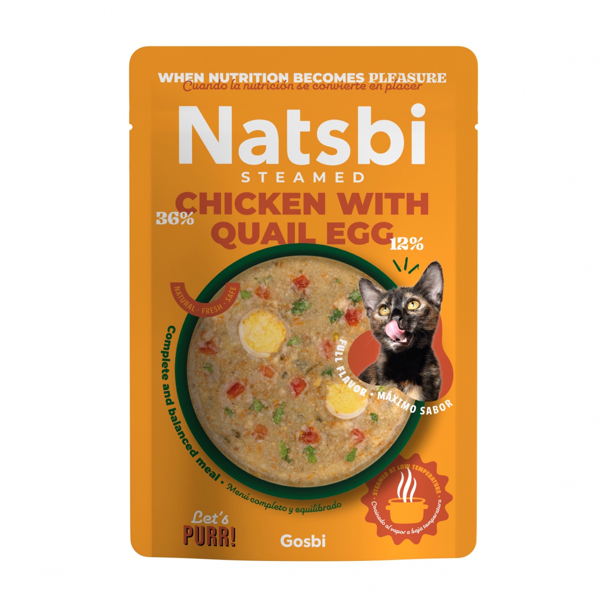 Natsbi Steamed Pour Chat Poulet Et Œuf de Caille 80g – Pet World